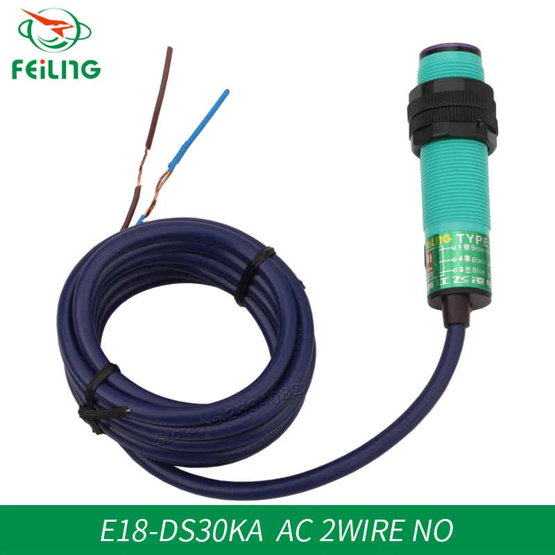 AC 90 250V 2 TWO wire NO 30CM distance measuring diffused reflection ...