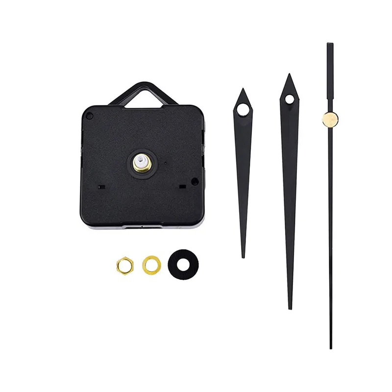 1 шт черные стрелки Diy кварцевые черные настенные часы механизм движения запасные части