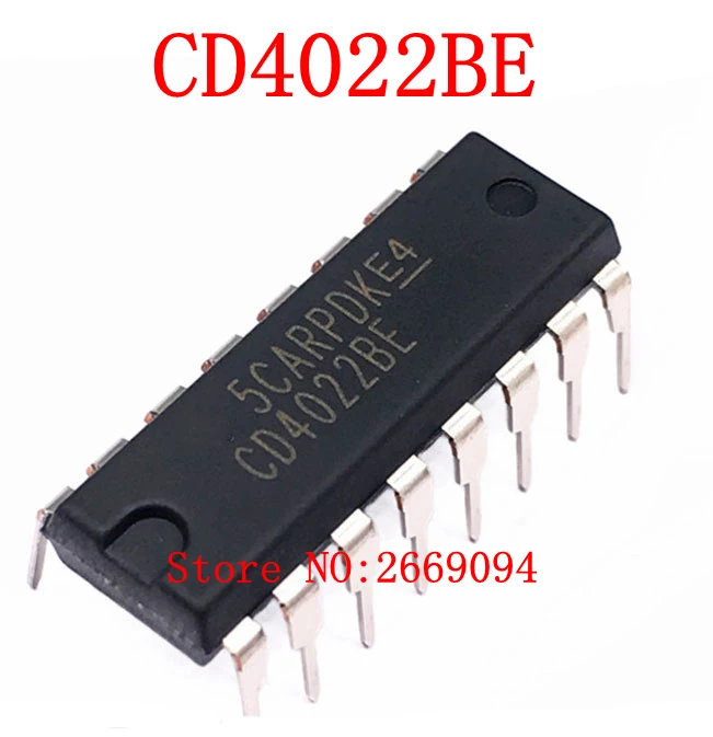 100pcs /200pcs Free Cd4022be Cd4022 Hef4022bp Dip Hcf4022be Hcf4022 ...