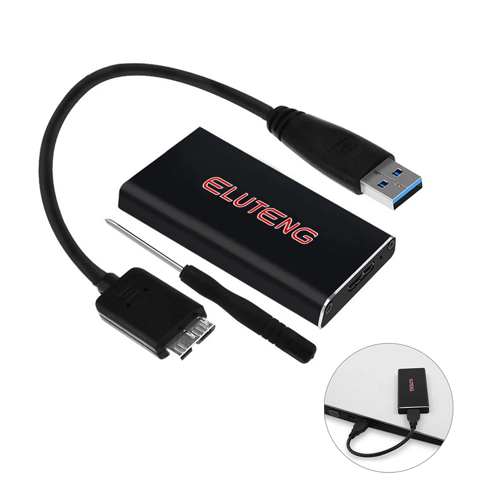 ELUTENG mSATA USB 3.0 Enclosure 5Gbps SuperSpeed mSATA SSD Case ... ELUTENG mSATA USB 3.0 Enclosure 5Gbps SuperSpeed mSATA SSD Case ...