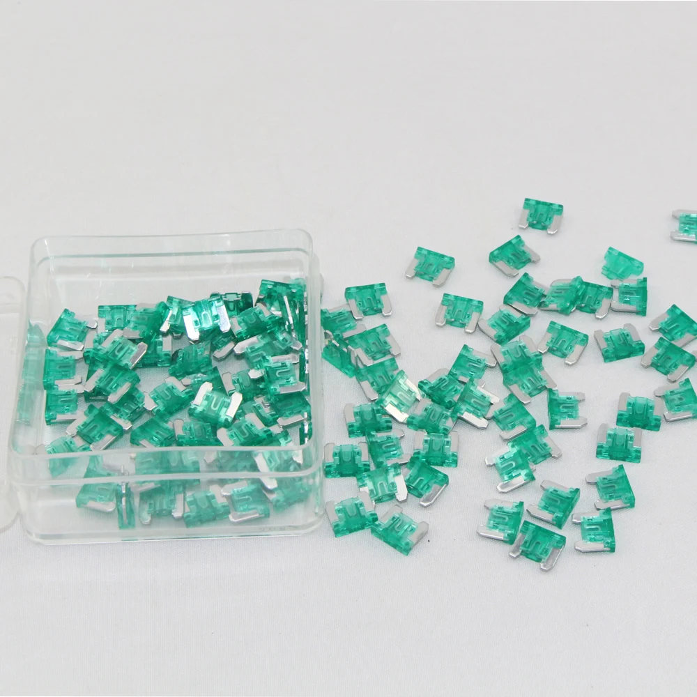 Pattern 8 30A 10PCS Green Mini Blade Fuse Auto Fuse Car Fuse 10A 15A ...