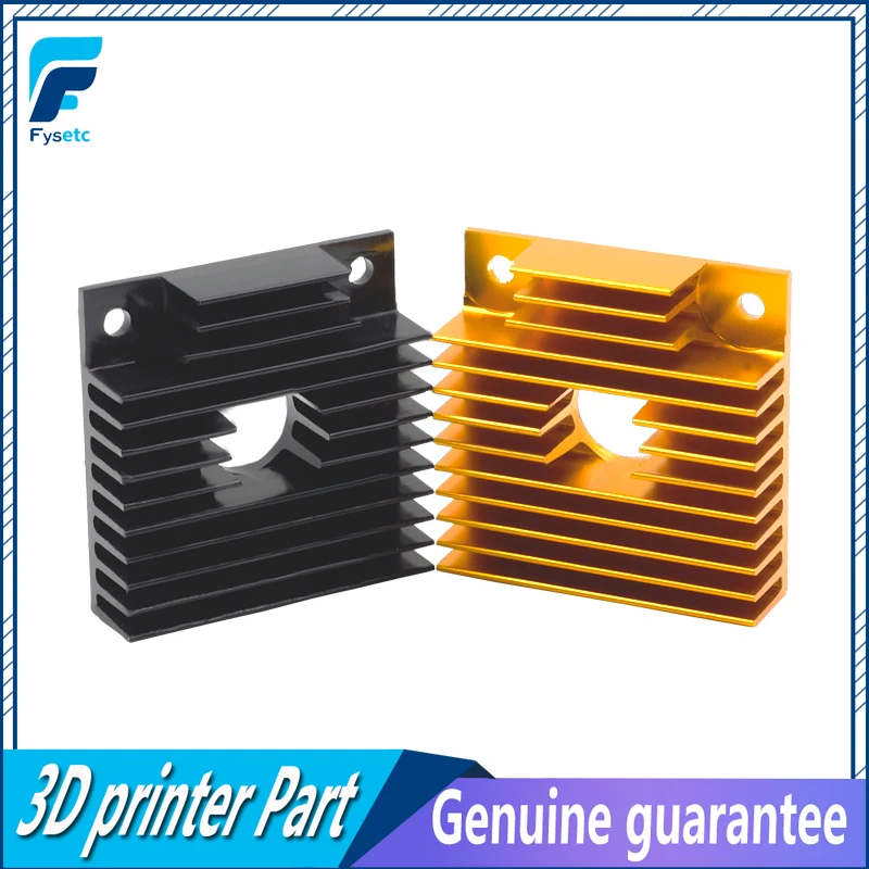 5pcs Aluminium Gold/black Heat Sink Radiator 40 X40x11mm Cooling Fan ...