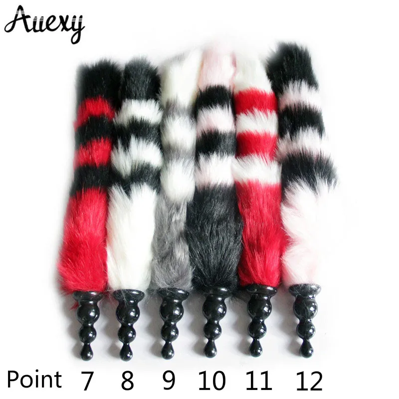 Auexy Sexshop Sexo Anal Plug Fox Tail Butt Plugs Anale Beads Sex Toys
