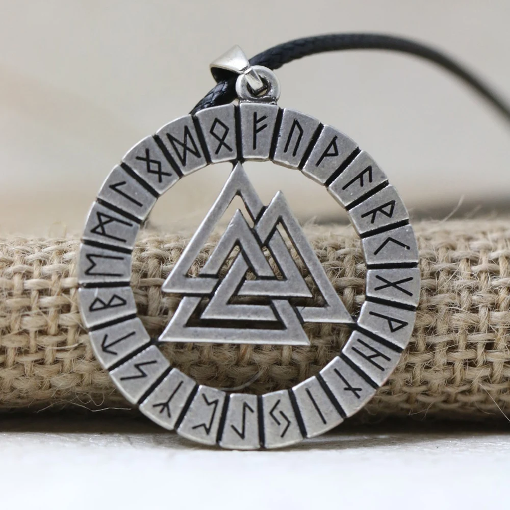 10pcs Norse Vikings Runes Pendant Necklace Viking Valknut Original ... 10pcs Norse Vikings Runes Pendant Necklace Viking Valknut Original ...