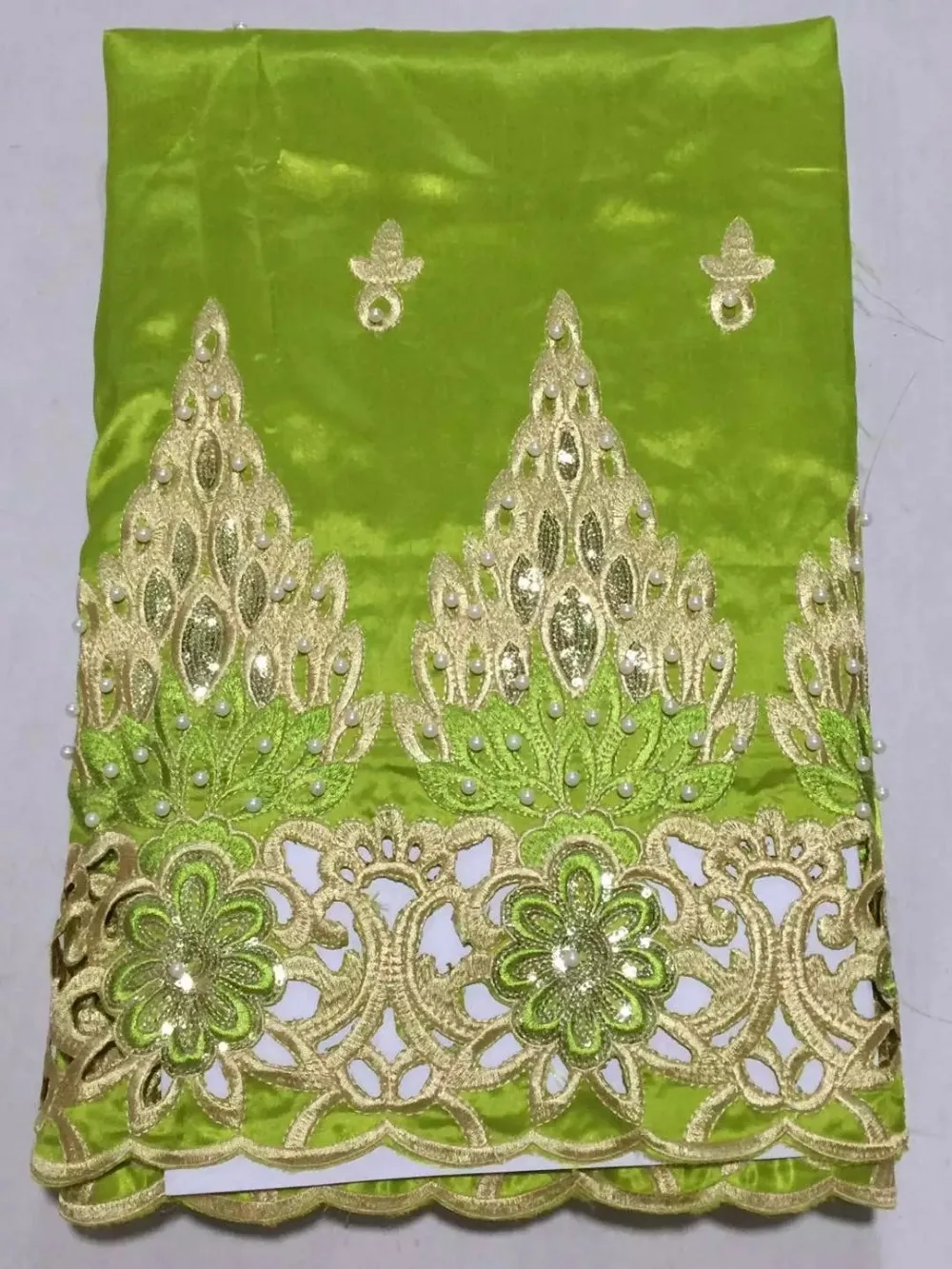 free shipping ! !lemon green george fabric / indian george wrappers ...