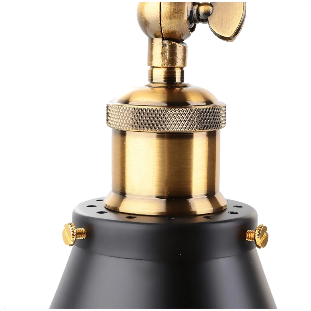 Retro Industrial Edison Simplicity Antique Wall Lamp with Metal ...
