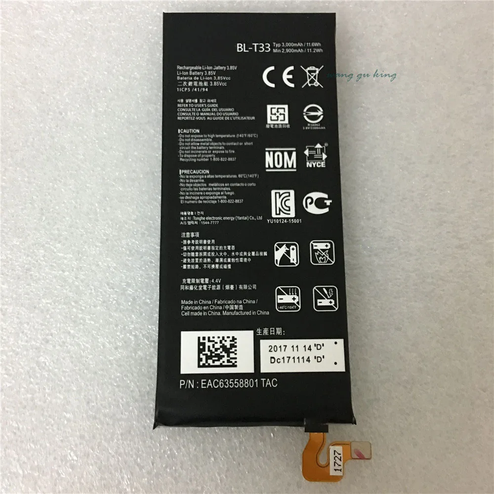 Original for LG BL T33 BATTERY for LG Q6 M700A M700AN M700DSK M700N ...