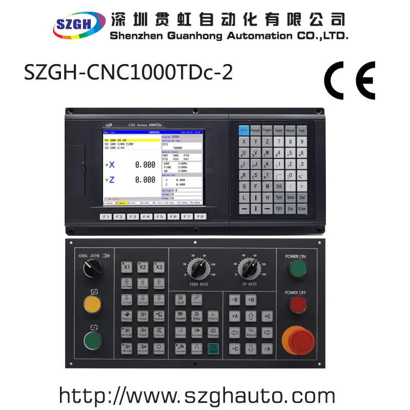 Highly reliable Powerful 2 axis CNC controller for cnc turning centre ...