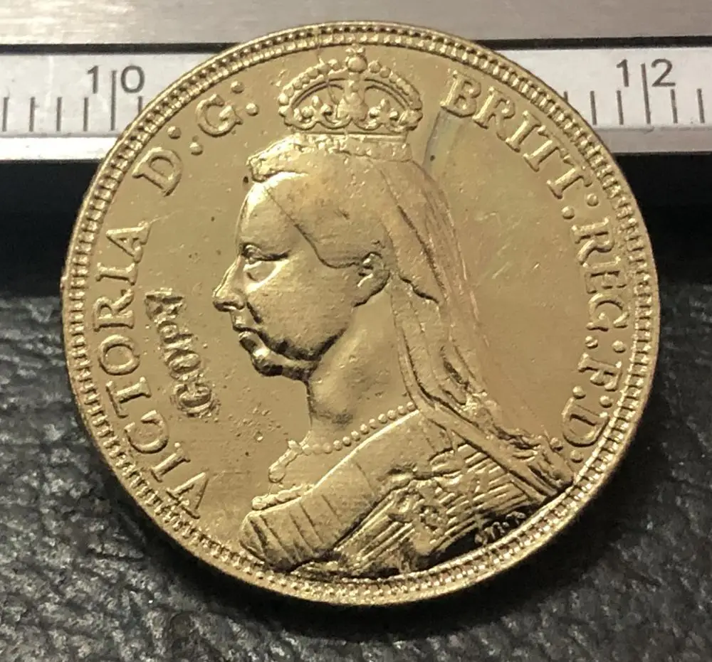 1891-United-Kingdom-1-Sovereign-Victoria-2nd-portrait-9999-pure-Gold ...