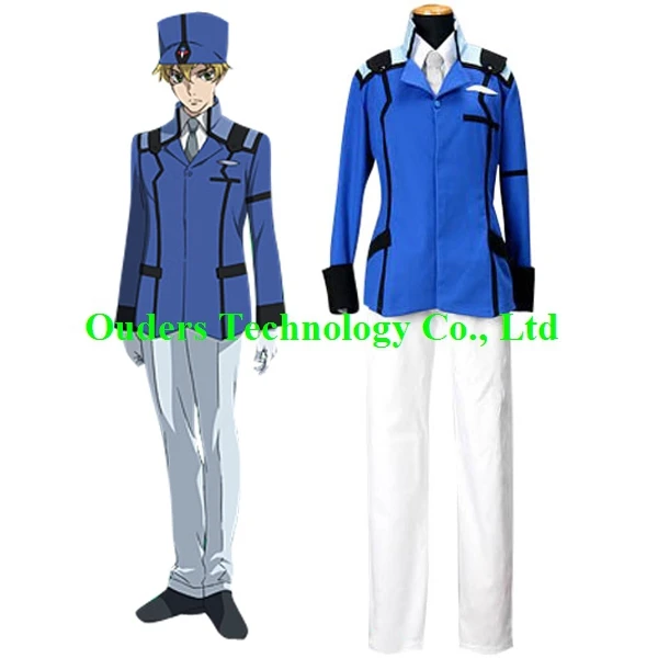 Mobile Suit Gundam 00 Union Uniform Cosplay Costume|suit flower|costume ...