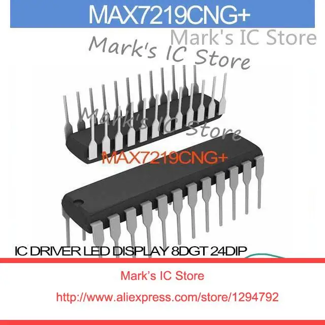 MAX7219CNG+ IC DRIVER LED DISPLAY 8DGT 24DIP MAX7219CN 7219 MAX7219 ...