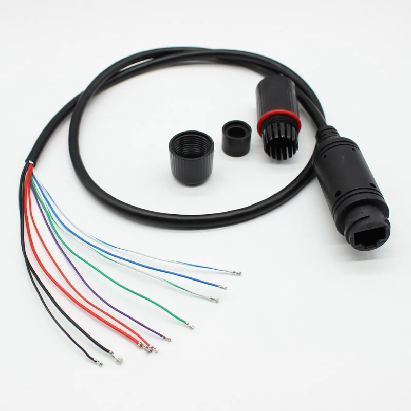 Weatherproof Built-in 48V POE module LAN Cable for CCTV IP camera board ...