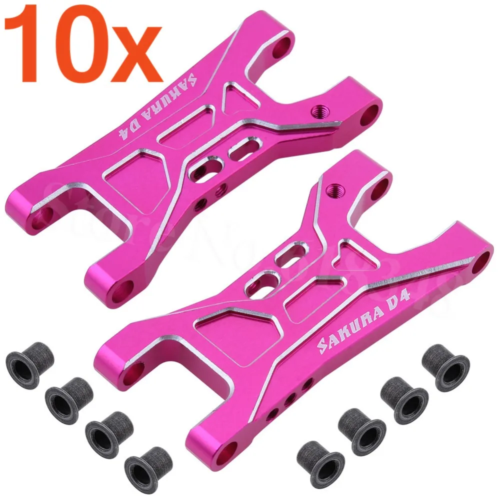 10Pairs/Lot For 3Racing Sakura D4 Aluminum Rear Lower Suspension Arm EP ...