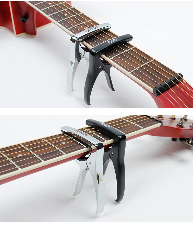 AC-21 Spring Clamp Capo - Durable Metal Body in Silver - MyCapos