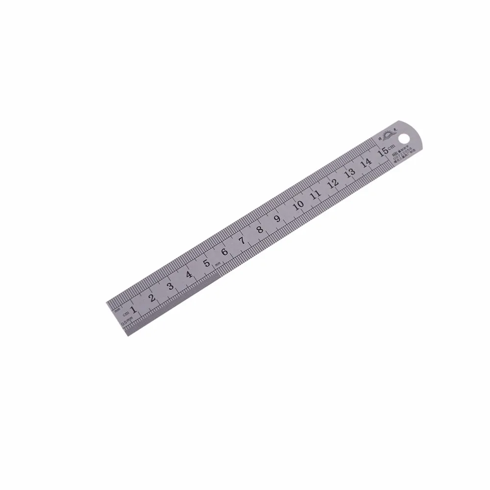 2pcs 15cm Stainless Steel Precision Double Sided Measuring Tool 6 Inch ...