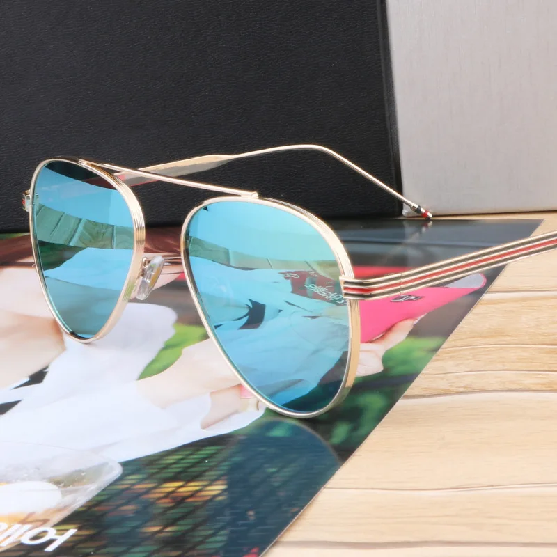 Simple Classic Thick Lenses Sunglass Men Women Brand Design Single Nose Sunglasses Good Quality