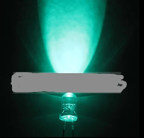 Retail High Quality 100pcs 5mm Round type Cyan led lighting beads ...