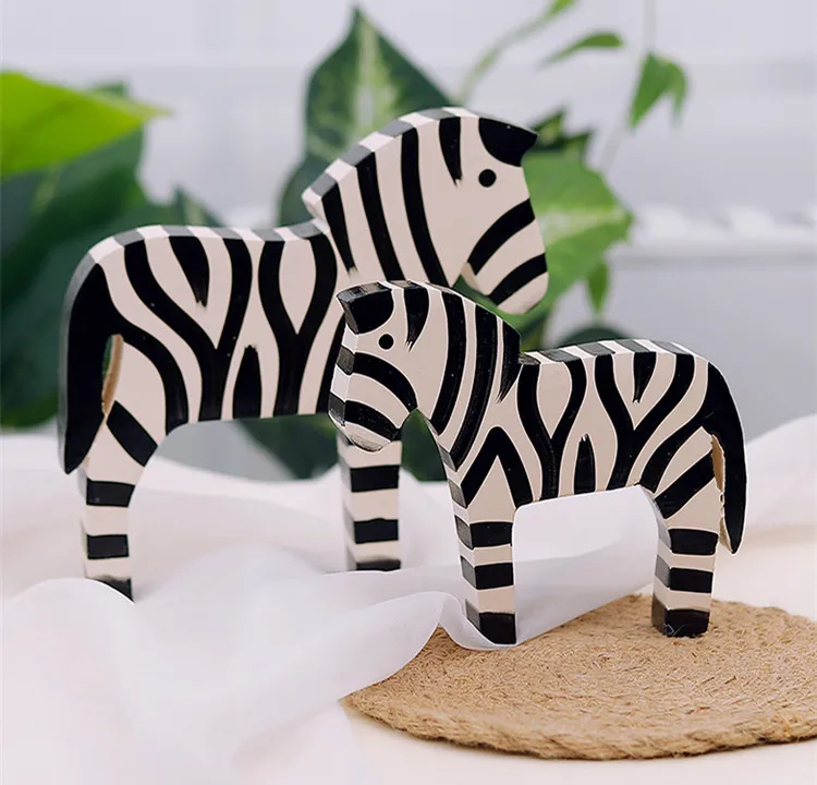 Action Figures Safari animal Zebra animal Black and White zebra Zizi ...
