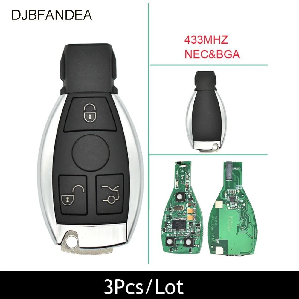 DJBFANDEA 3PCS/Lot 433Mhz Smart Remote Key For Mercedes Benz year 2000 ...