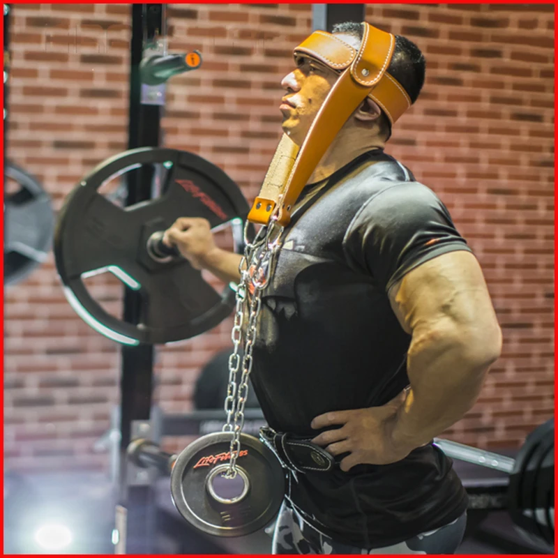 Adjustable Head Neck Training Cap Lifting Training Harness Belt Neck ...
