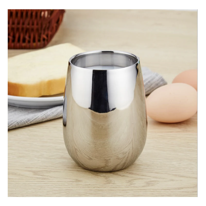 RSCHEF 1 pcs Japanese round coffee cup 304 stainless steel tummy water ...