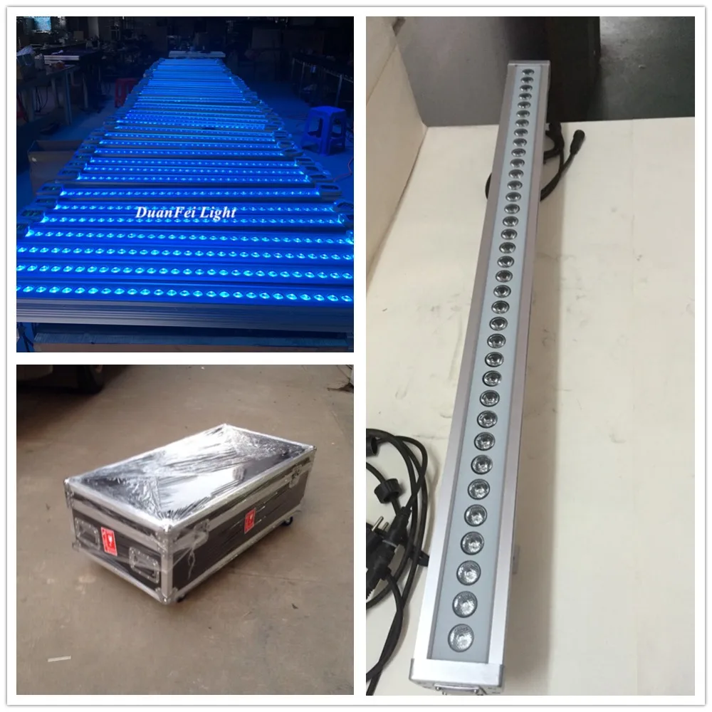 4 Unites 36x3w 3in Rgb Dmx Led Wall Washer Light Rgb Linear Wall Light ...