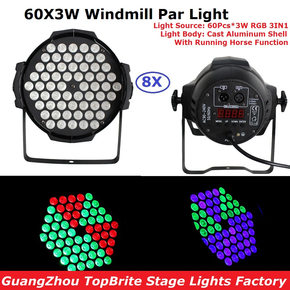 2020 frete grátis 8 pacote 60x3w rgb 3in1 led par luzes 200w alta ...