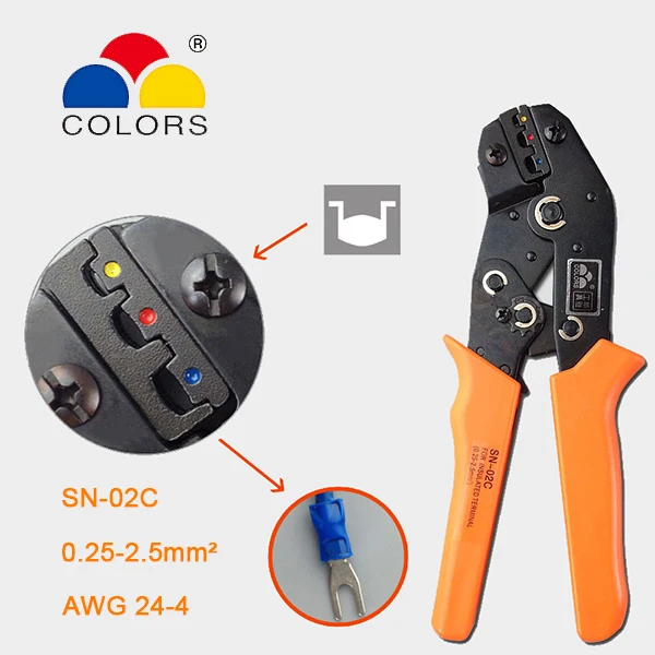 crimping tool sn-28b terminal crimper pliers pince a sertir ferrule ...
