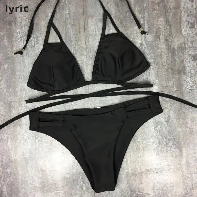 Lyric Bikini Bathing Suit 2017 Print Bikini Set Low Cup Sexy Women