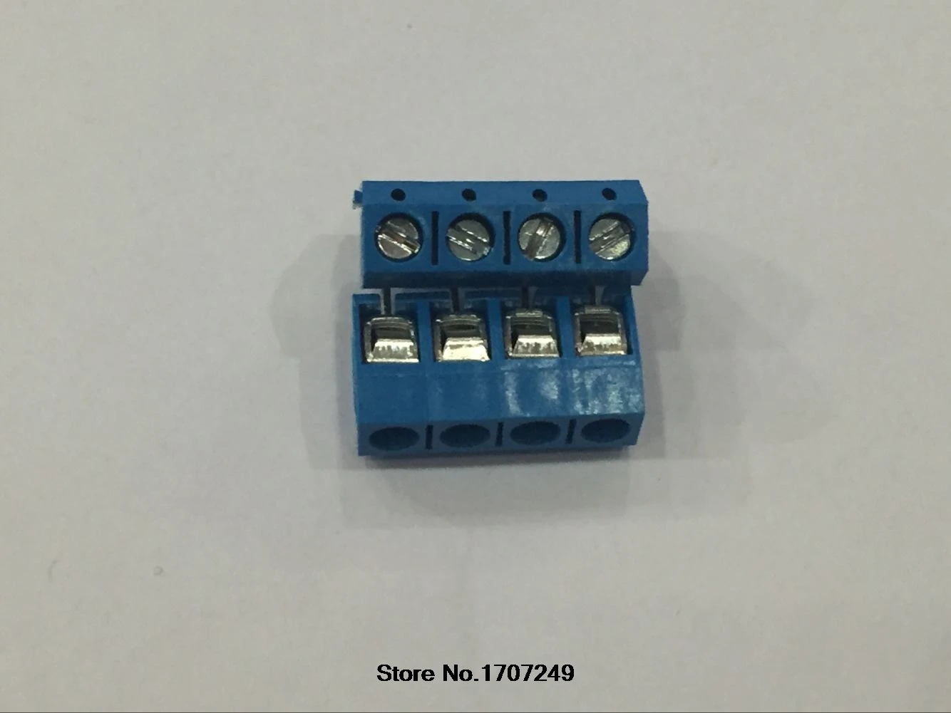 Free Shipping 100pcs 4pin Screw Blue Pcb Terminal Block Connector 5mm ...
