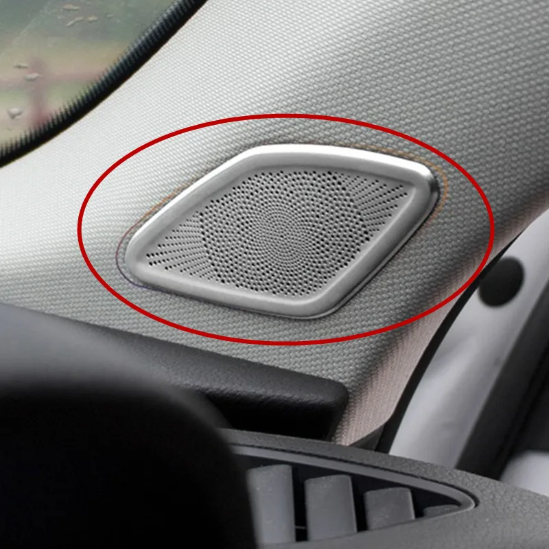 Stainless Steel Interior Audio Speaker Decorative Frame Cover Trim For ...