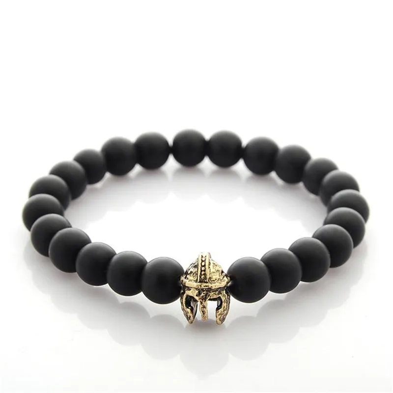 New Gold color Roman Knight Spartan Warrior Gladiator Helmet Bracelet ...