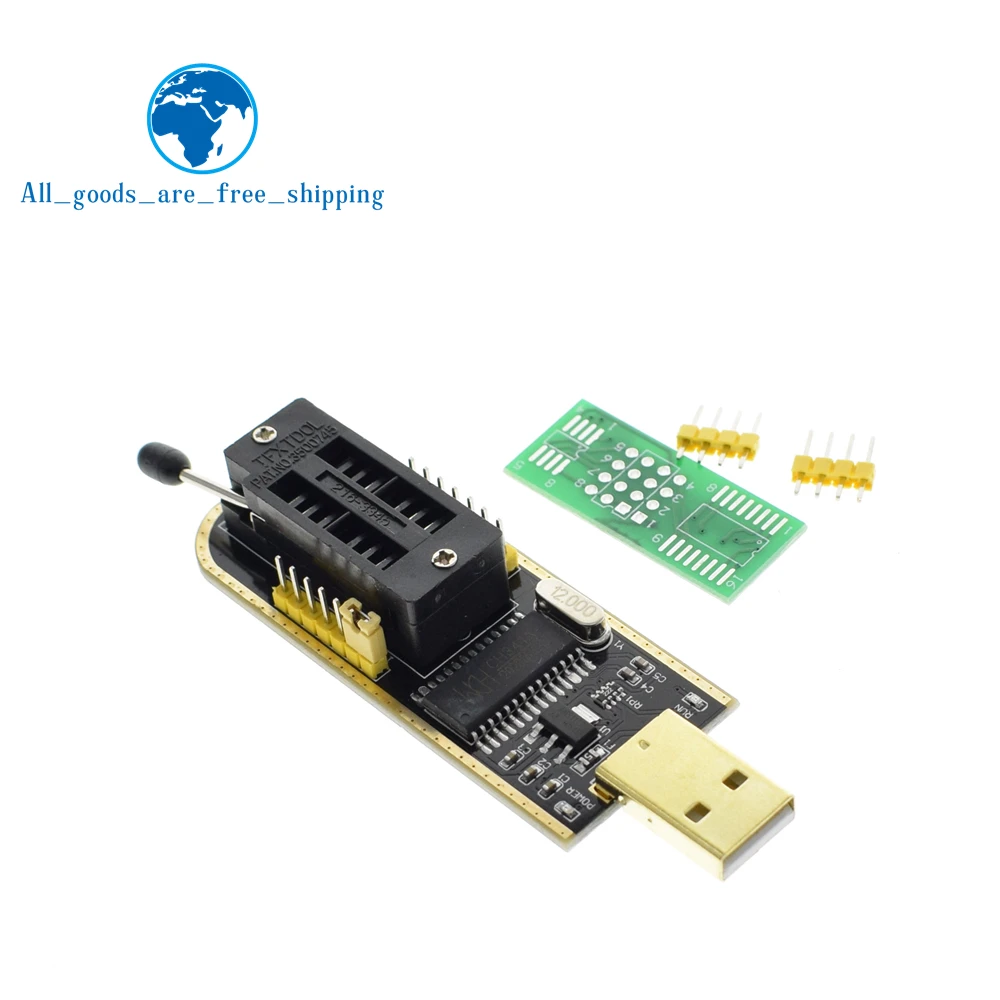 TZT CH341A CH341 24 25 Series EEPROM Flash BIOS USB Programmer with ...