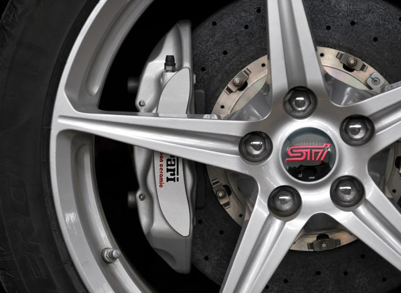 4pc 56mm STI logo Stickers Auto Car Wheel Center Hub Caps sticker For ...
