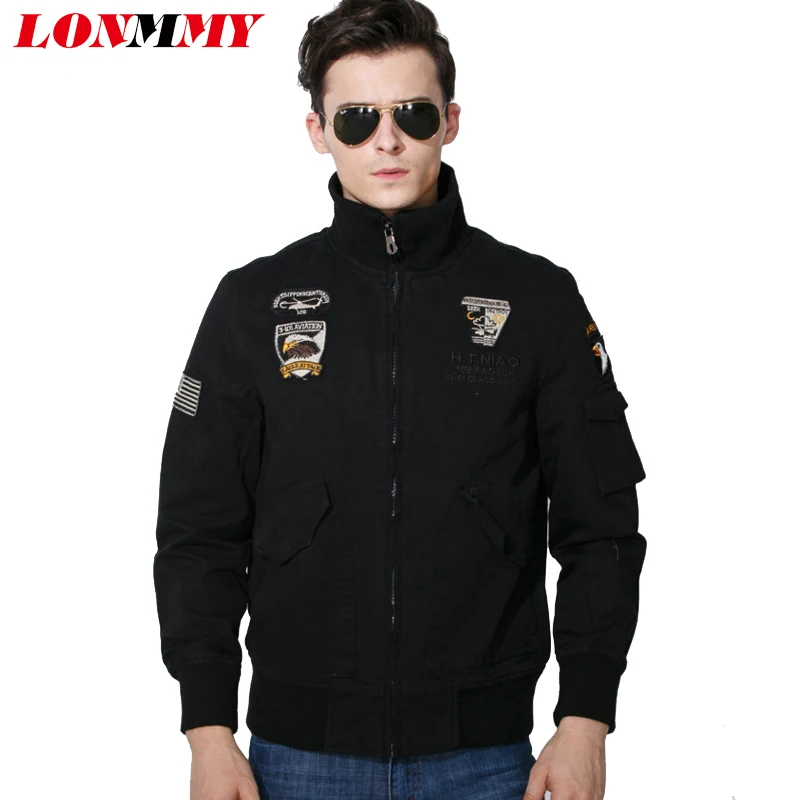 LONMMY chaquetas y abrigos militares para hombre, ropa de ejército ...