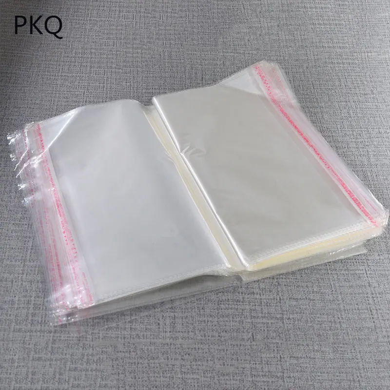 100pcs Large Transparent Bag Clear Self Adhesive Bag Self Sealing ...
