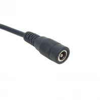 DC 5.5mm Jack Power Female Barrel to 2 Male Power Plug Barrel Connector ...
