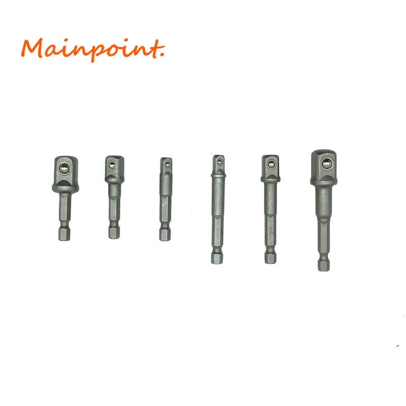 6Pcs Hex Socket Driver 1/4"3/8"1/2"(50mm&65mm)Electric Screwdriver Head ...