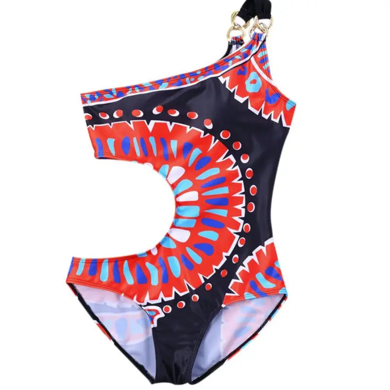 Buy Summer One Shoulder Trikini Swimsuit Women One