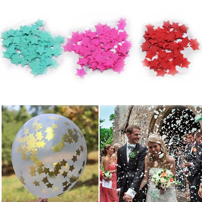 1000Pc Star Shape Tissue Paper Confetti Cake Topper Table Decoration ...