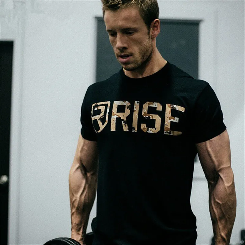 Casual Printed Men's Fitness T Shirt - Men's Fitness Apparel, Men's ...