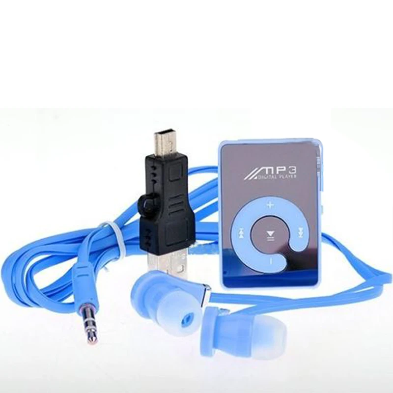 CUJMH MP3 Mini Mirror Clip MP3 Player Portable Fashion Sport USB ...