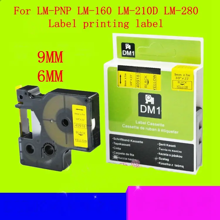Label ribbon For Dymo PNP LM 160 LM 210D LM 280 Labeling machines 6mm ...
