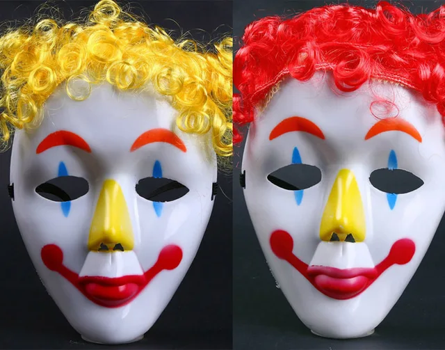 Scary Clown Horror Mask Circus Troupe Full Face Masks Party Performance ...