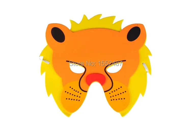 2016 Free shipping 20 pcs/lot ,Animal(lion) Face Mask,EVA Kids Game ...