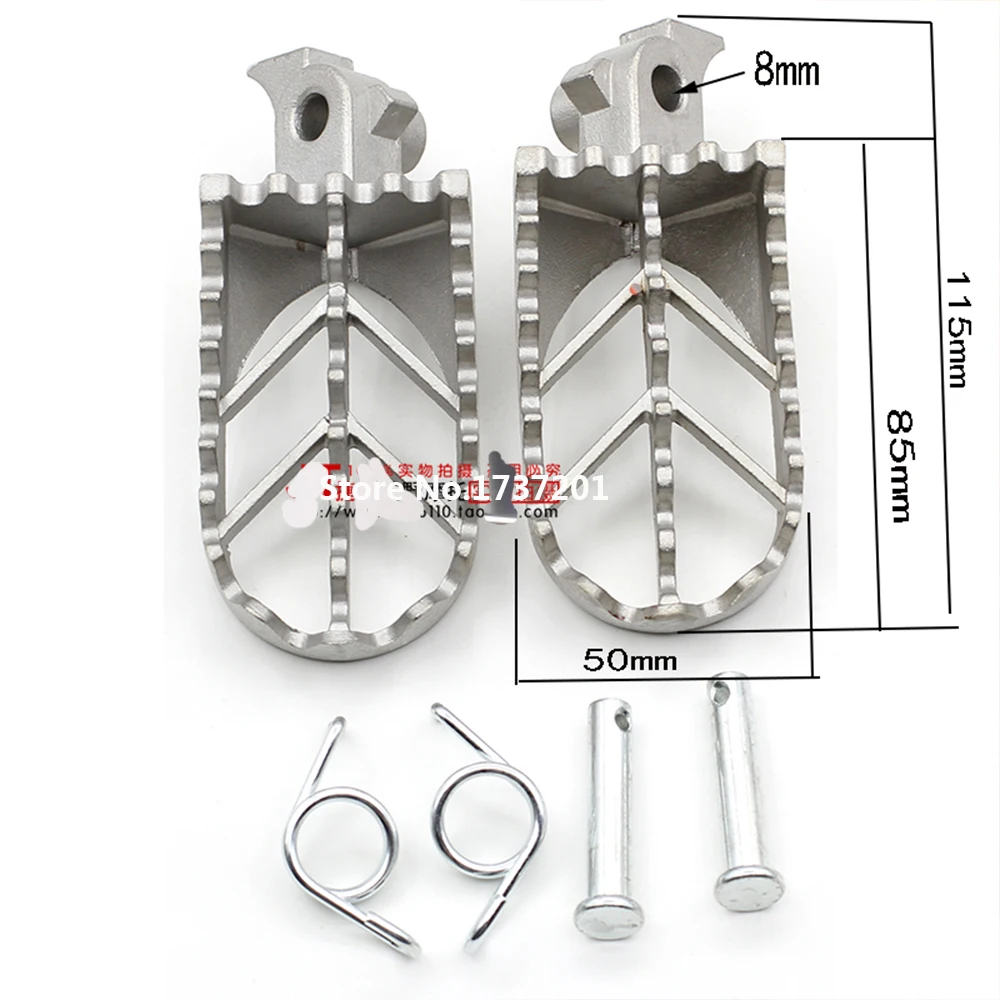 New Foot Rest Pegs Motorcycle Stainless Steel Motorcycle Footpegs For ...