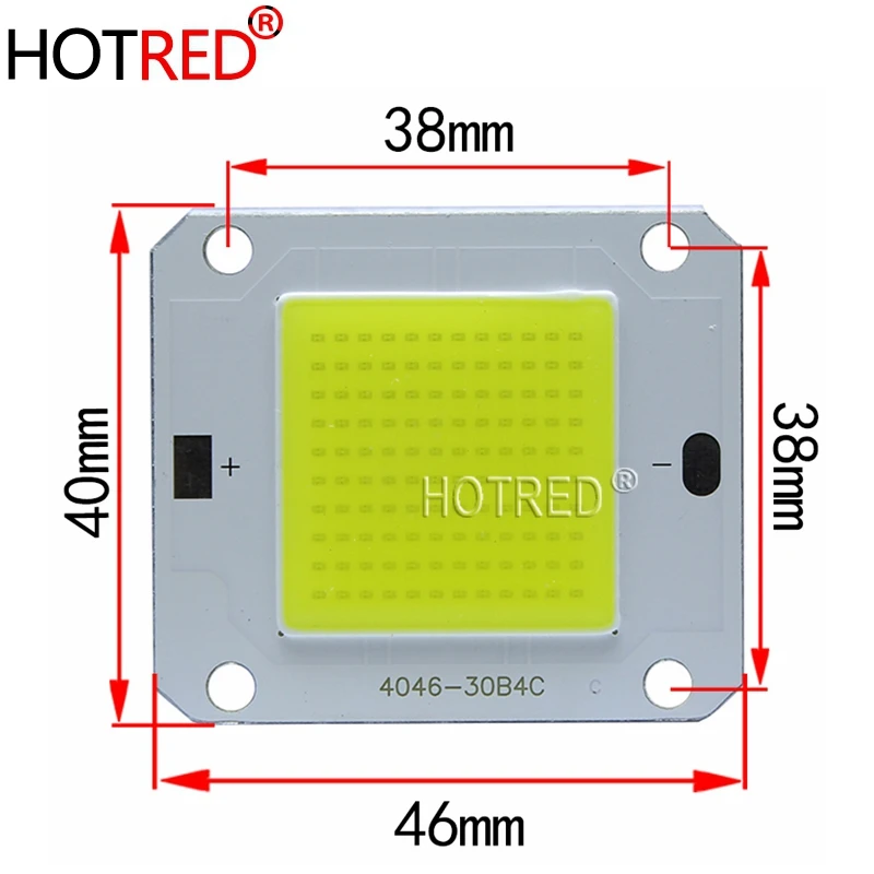 Chip de luces LED COB de alta potencia, 1-10 piezas, 50W, DC12V/32V, diodo de cuentas de luz ...