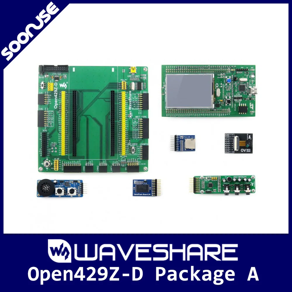 Waveshare Open429Z D Pack A STM32F429 STM32F429I DISCO + Mother Board + 7 Modules STM32 Cortex ...