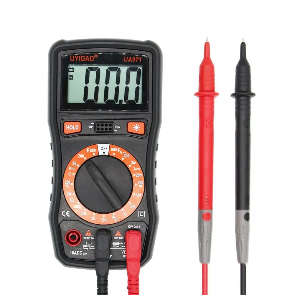 UYIGAO LED Display Handheld multimeter Digitale Display AC DC Spanning ...