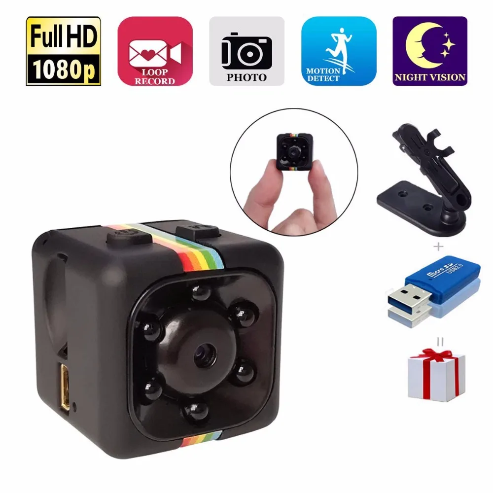Mini camera HD 1080P Camera Night Vision Mini Camcorder Action Small ...